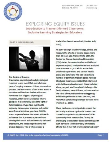 Introduction to Trauma-Informed Classrooms: Inclusive Learning ...